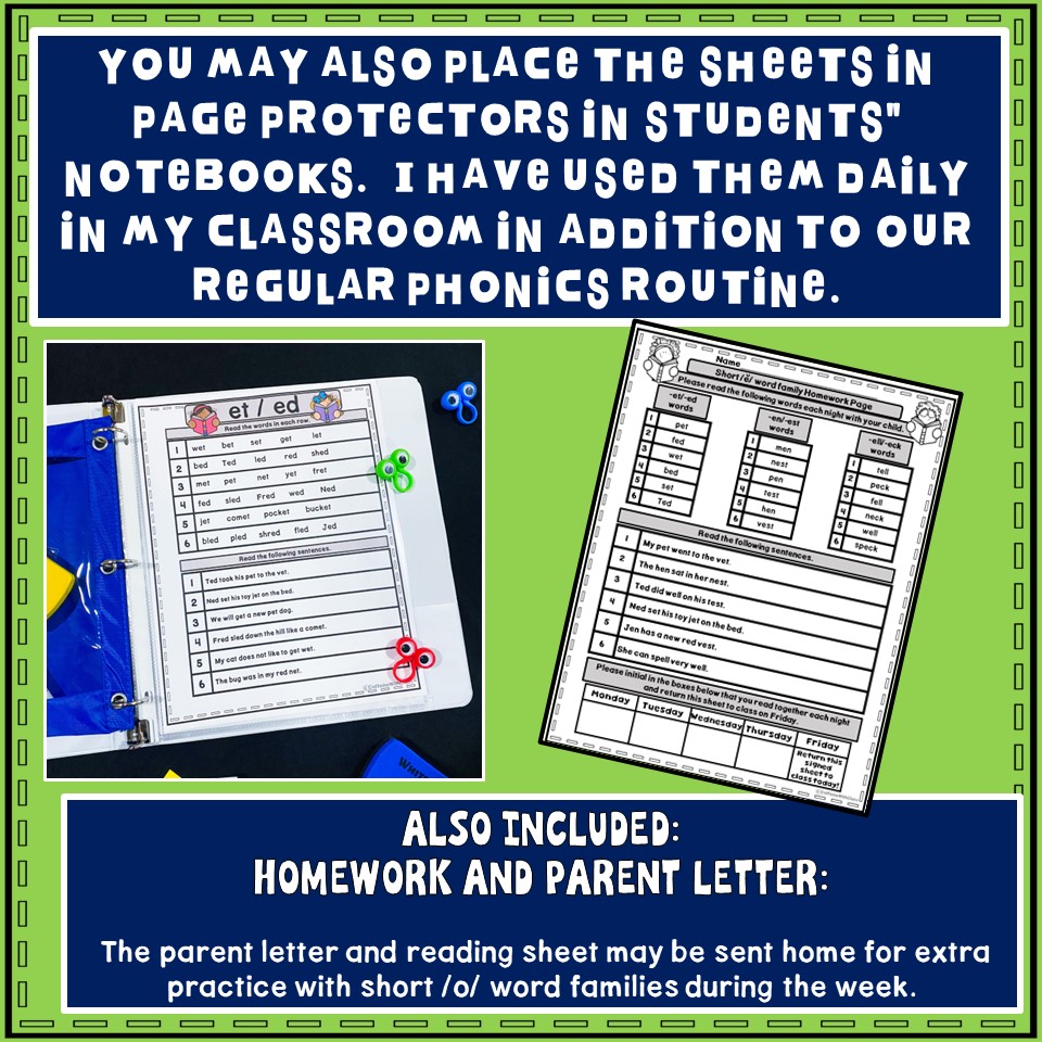 Short E Phonics and Reading Pages | Made By Teachers