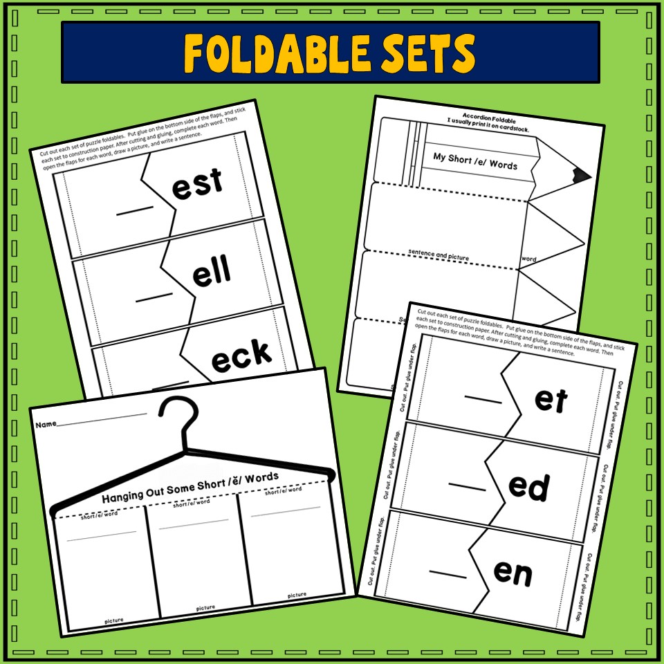 Short E Worksheets | Made By Teachers