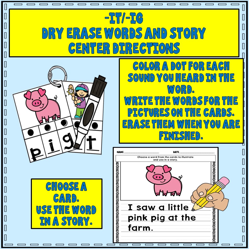 Short I Centers and Writing Activities | Made By Teachers