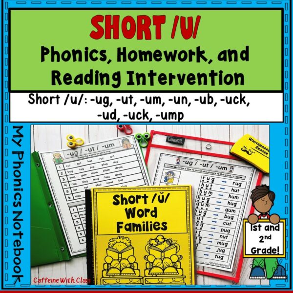 Short U Phonics and Reading Pages | Made By Teachers