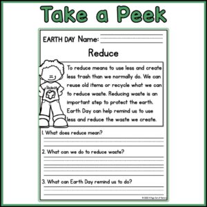 Earth Day Holidays Reading Comprehension Passages K-2 - Made By Teachers