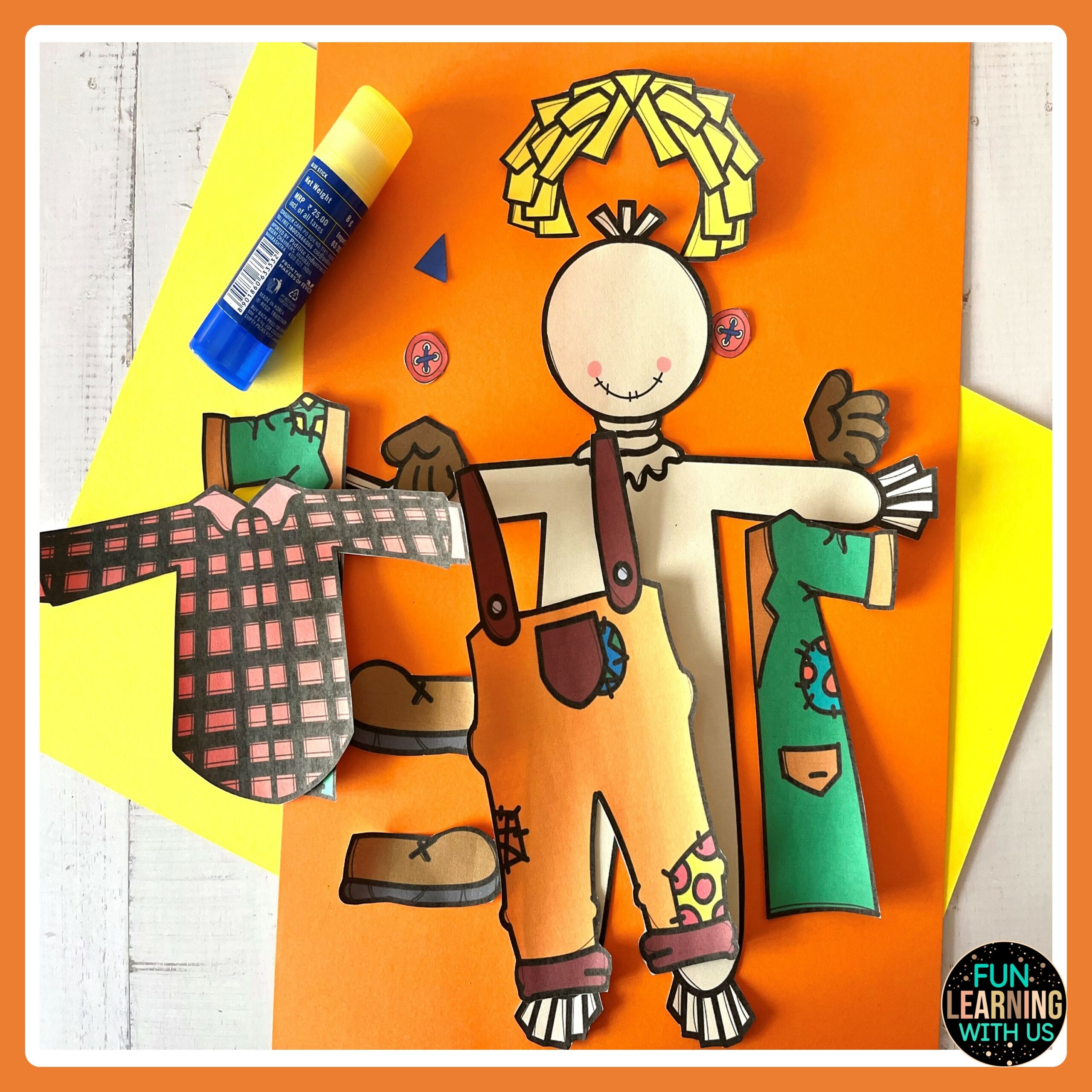 Fall Scarecrow Craft | Autumn Craft activity | Seasonal Craft | Made By ...