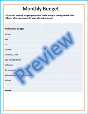Life Skills Budgeting Project - Made By Teachers
