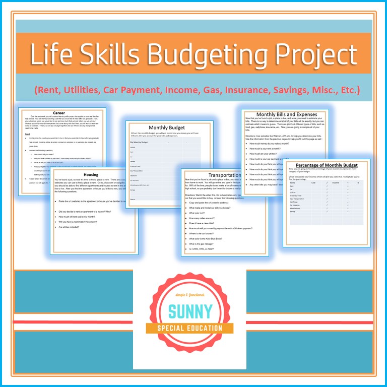 Life Skills Budgeting Project Made By Teachers