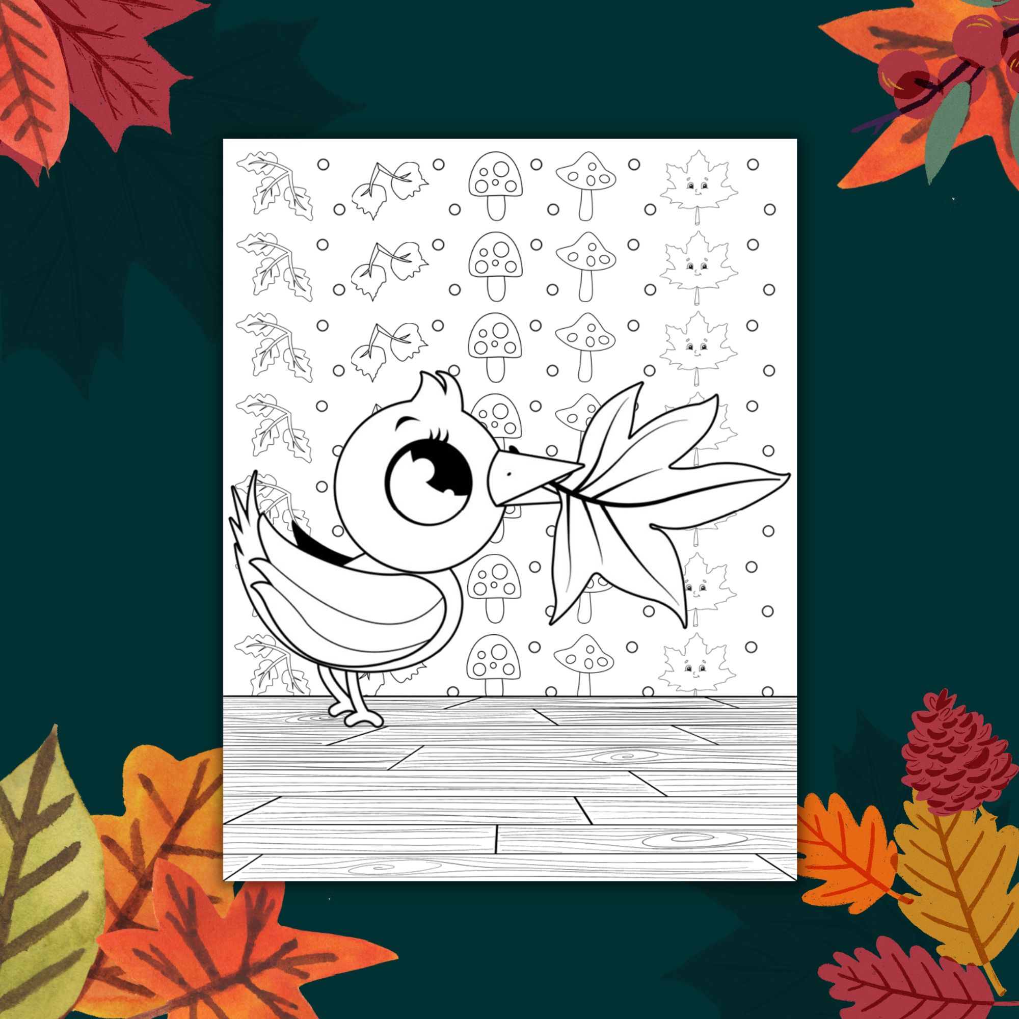 Printable Autumn Fall Coloring Sheets pages -September October ...