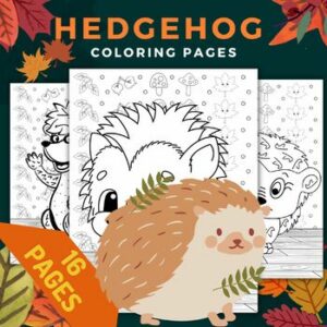 16 Printable Fall Autumn hedgehog Coloring pages - Fun Animals ...