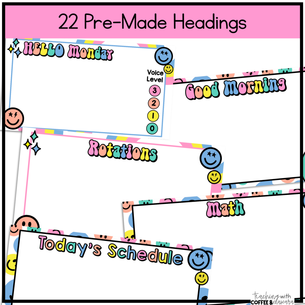 Retro Daily Slides Templates - Made By Teachers