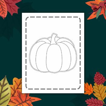 Fall Autumn Thanksgiving Cut and Paste Coloring Sheets -Scissor Skills ...
