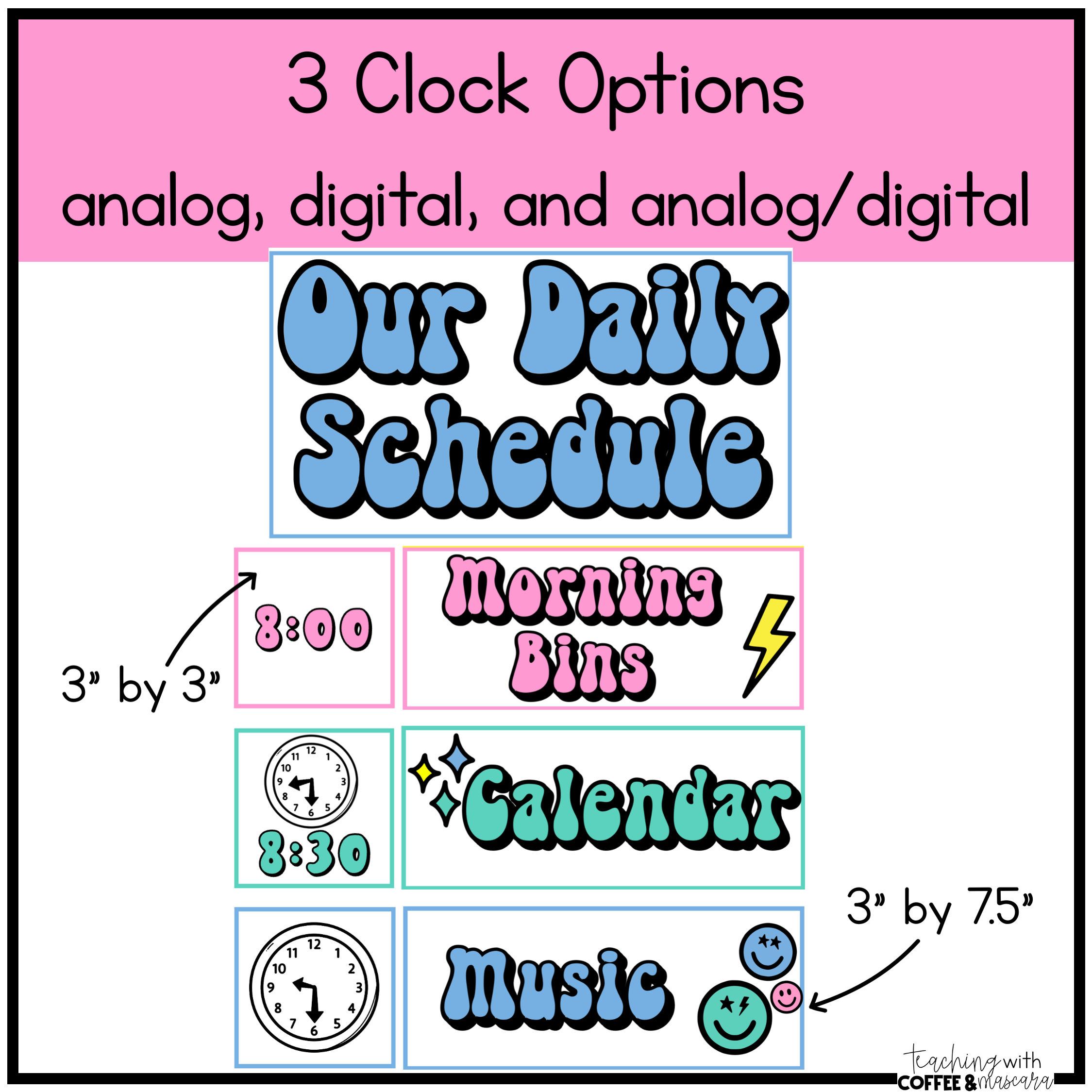 Visual Schedule - Editable Visual Classroom Daily Schedule | Classroom ...