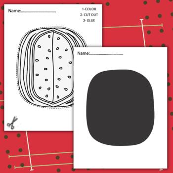 Printable Watermelon fruit Coloring Pages Cut and Paste | watermelon ...
