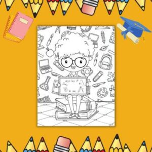 Printable School Coloring Pages Sheets - Fun School Activities - Made ...