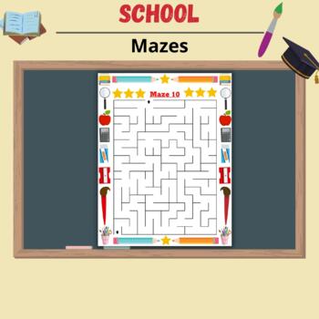 Fun Mazes Puzzles Activities Brain Games - Problem Solving Woksheets ...