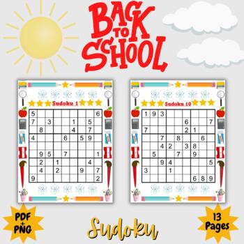 Printable Back to school - Fun Puzzles Sudoku With Solutions - Brain ...