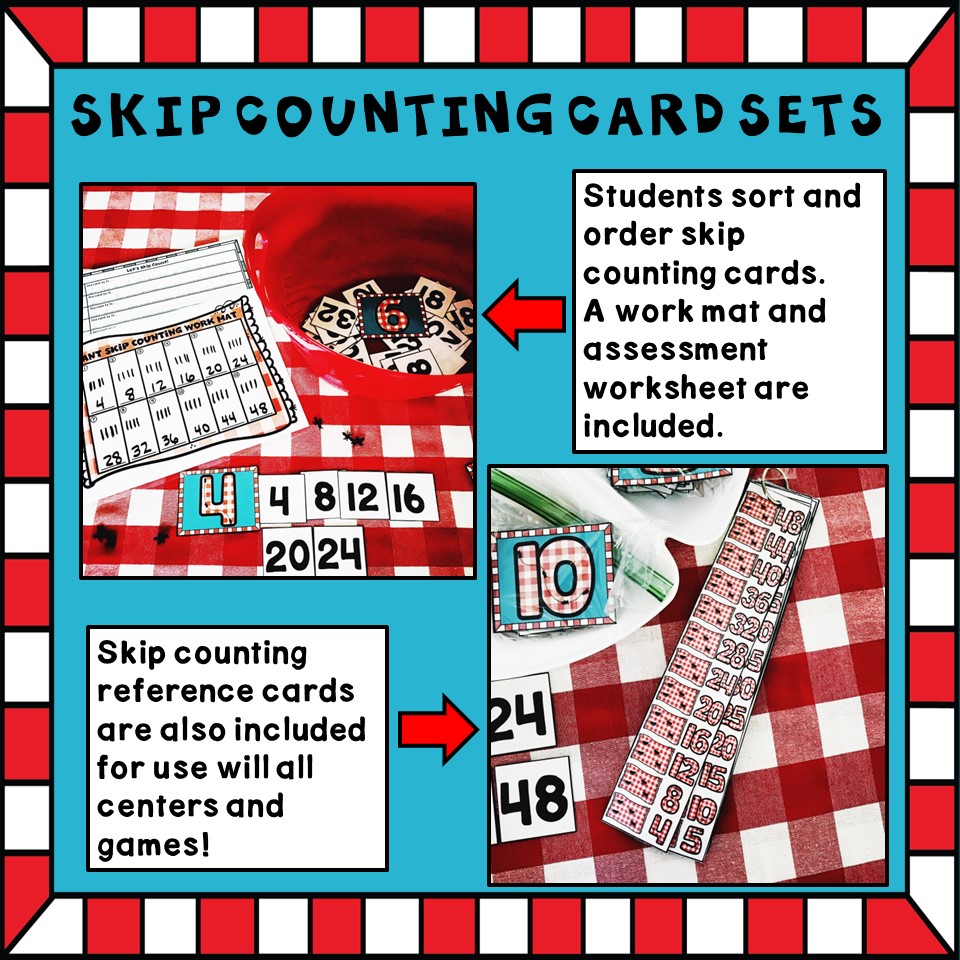 Skip Counting Centers and Games - Made By Teachers