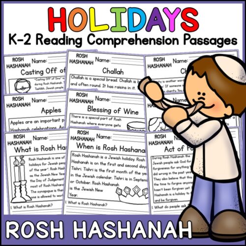 Rosh Hashanah Holidays Reading Comprehension Passages K-2 - Made By ...