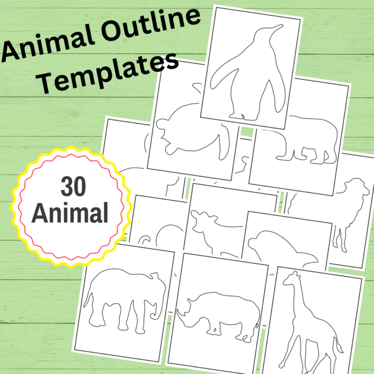 Animals Outline - Made By Teachers