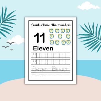 Printable Fall Autumn Number tracing Worksheets from 1 to 20 - Made By ...