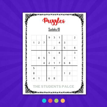 Printable Easy Sudoku Puzzles With Solutions -Fun Brain Games ...