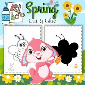 Printable Butterflies Cut & Paste - Scissor Skills Actvity Coloring ...