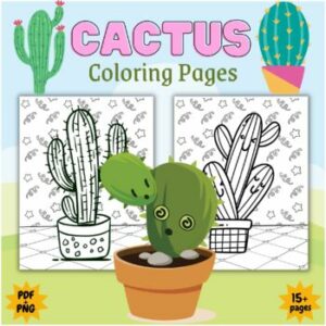 Printable Spring Cinco De Mayo Cactus Cut And Paste | Glue Coloring ...