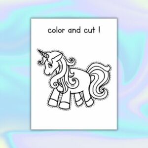 Printable Cut & Paste Unicorn Activity Pages - Fun Sissor Skill ...