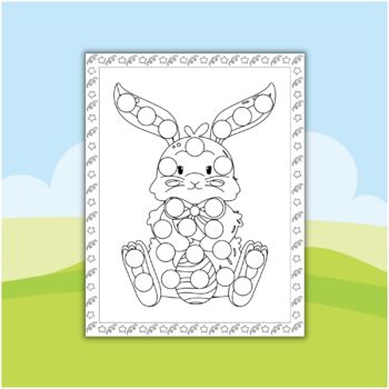 Printable bunny Rabbit dot marker Activities - Fun Actvity Coloring ...