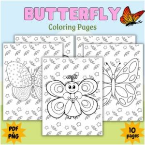 Printable Spring Butterfly Coloring Sheets - Insect Coloring Pages For ...