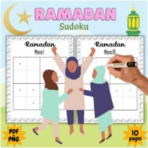 Printable Ramadan Brain Games Activities Fun And Easy Sudoku - Fun ...