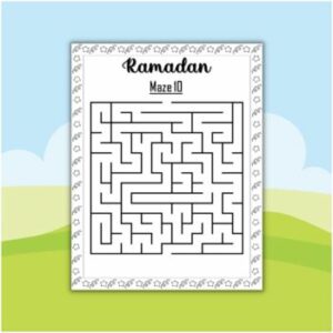 Printable Ramadan Eid-al-Fitr Mazes Puzzles With Solutions - Ramadan ...
