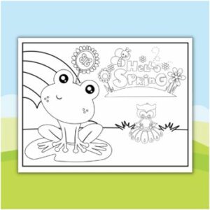 Printable Spring Animals Coloring Pages for kids - Fun Spring ...
