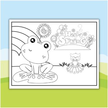 Printable Spring Animals Coloring Pages for kids - Fun Spring ...