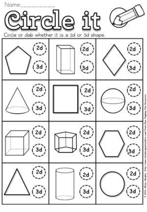 Comparing 2D and 3D Shapes | Made By Teachers