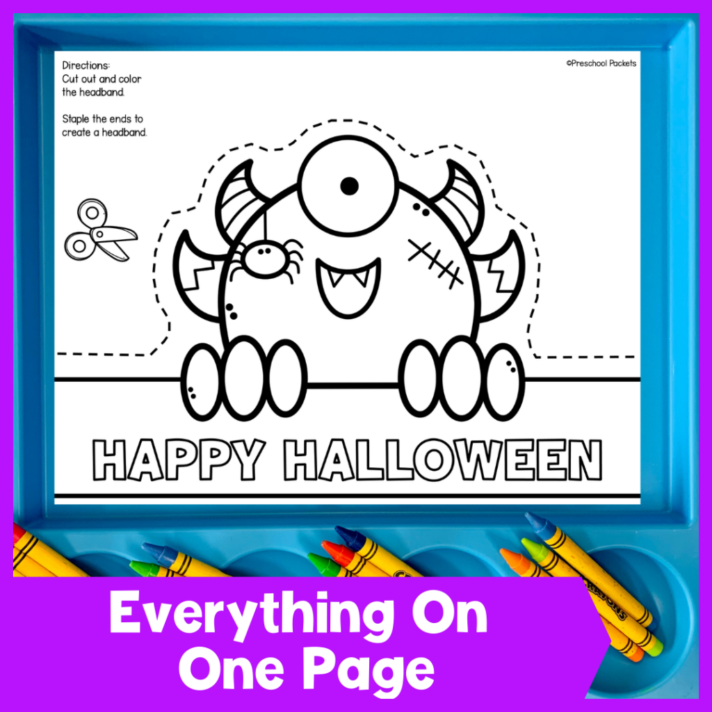 Halloween Crown Crafts No Prep Editable Headbands | Made By Teachers