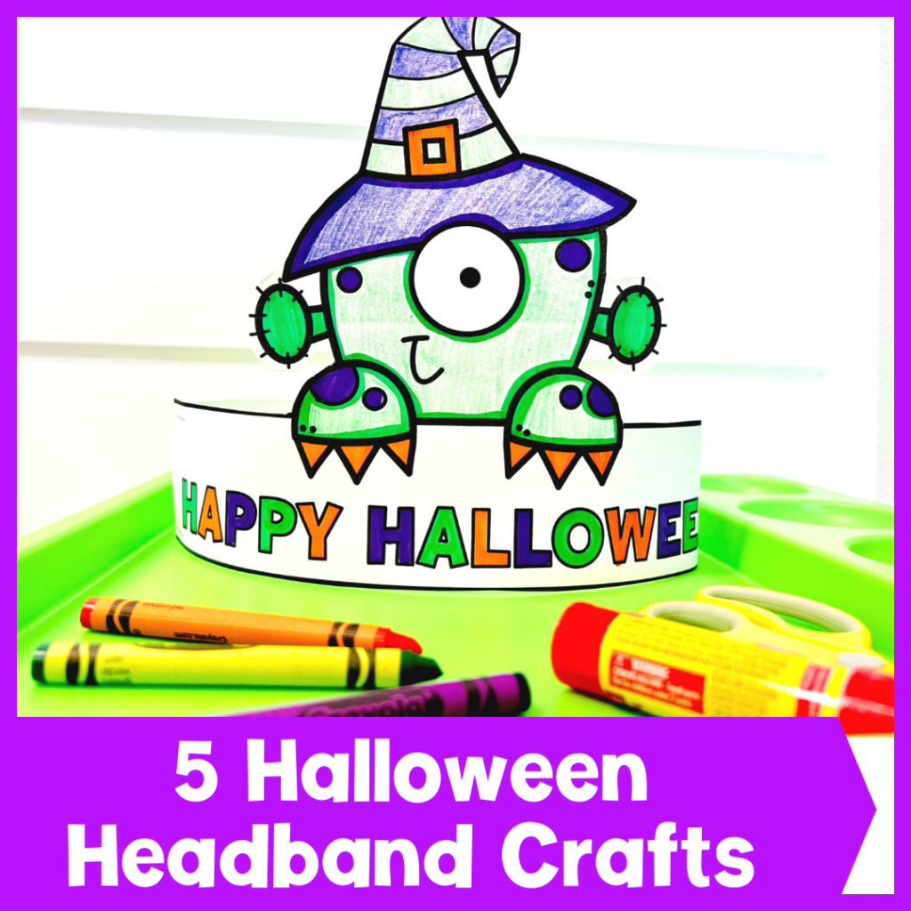 Halloween Crown Crafts No Prep Editable Headbands - Made By Teachers