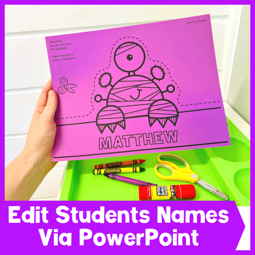 Halloween Crown Crafts No Prep Editable Headbands - Made By Teachers