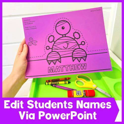 Halloween Crown Crafts No Prep Editable Headbands - Made By Teachers