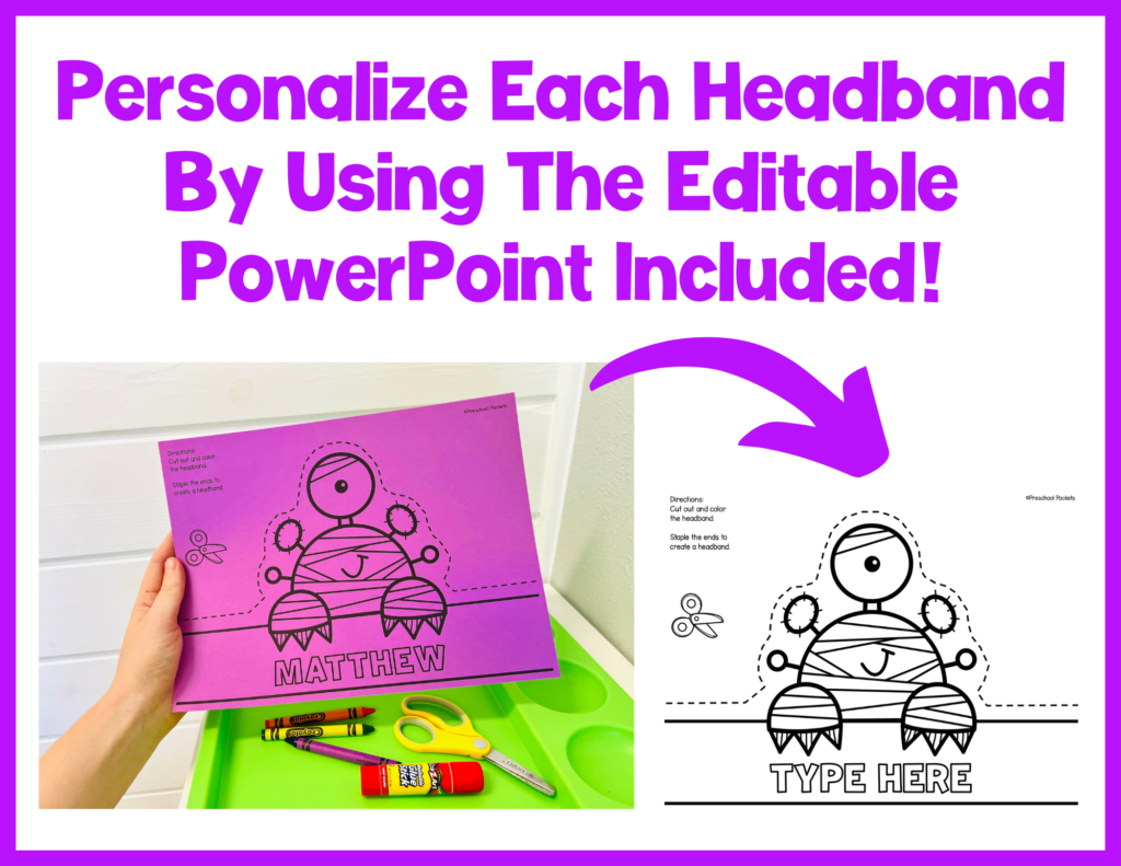 Halloween Crown Crafts No Prep Editable Headbands - Made By Teachers