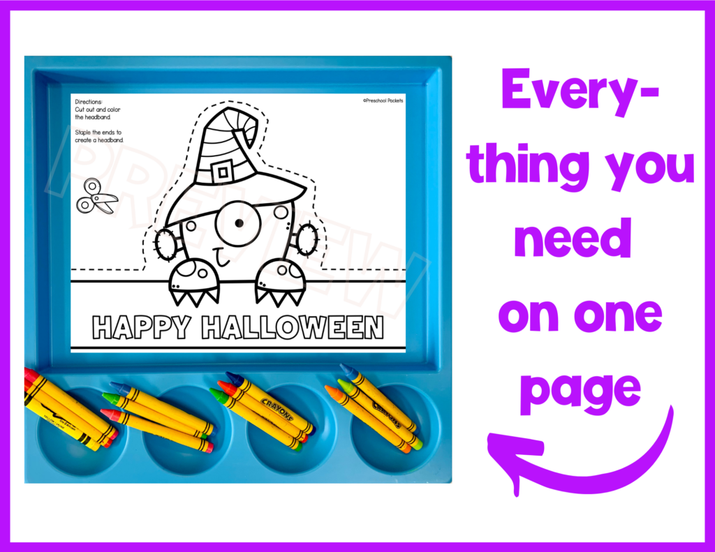 Halloween Crown Crafts No Prep Editable Headbands - Made By Teachers