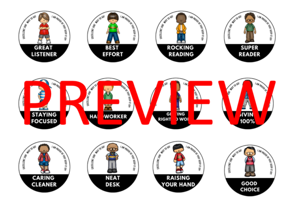 Classroom Achievement Reward Stickers Printable - Made By Teachers