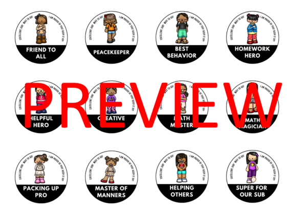 Classroom Achievement Reward Stickers Printable | Made By Teachers