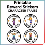 Character Traits Reward Stickers Printable - Made By Teachers