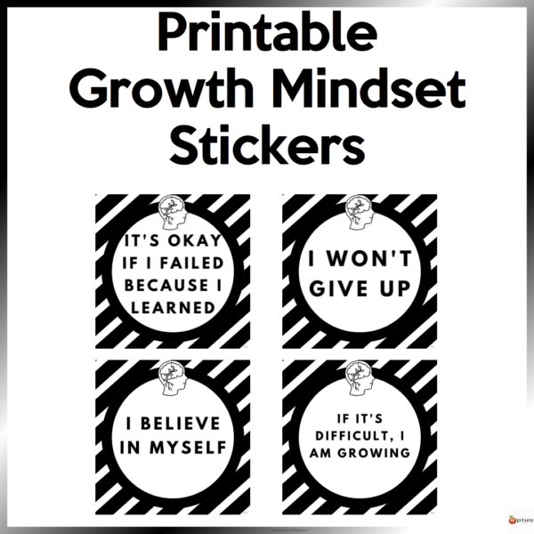 Growth Mindset Stickers Printable - Made By Teachers