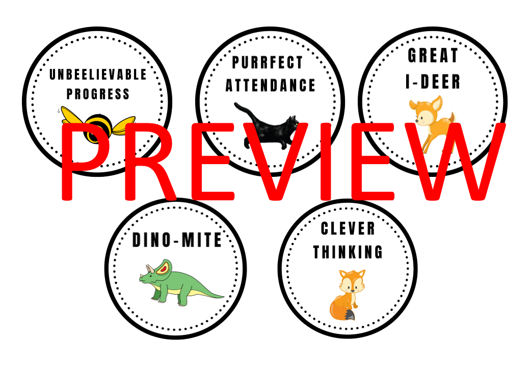 Student Affirmation Stickers Animal Theme Printable | Made By Teachers
