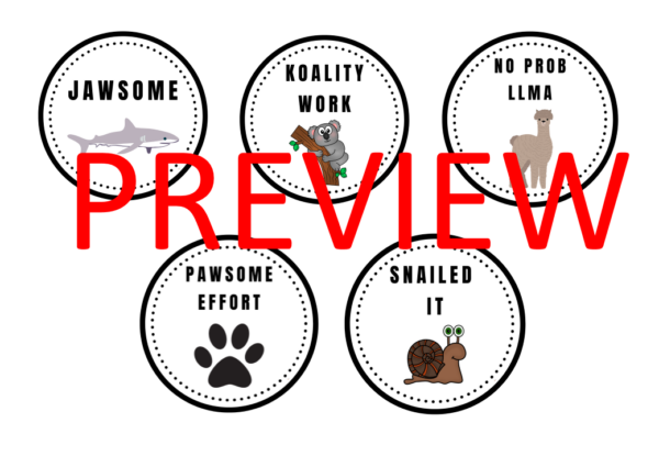 Student Affirmation Stickers Animal Theme Printable | Made By Teachers