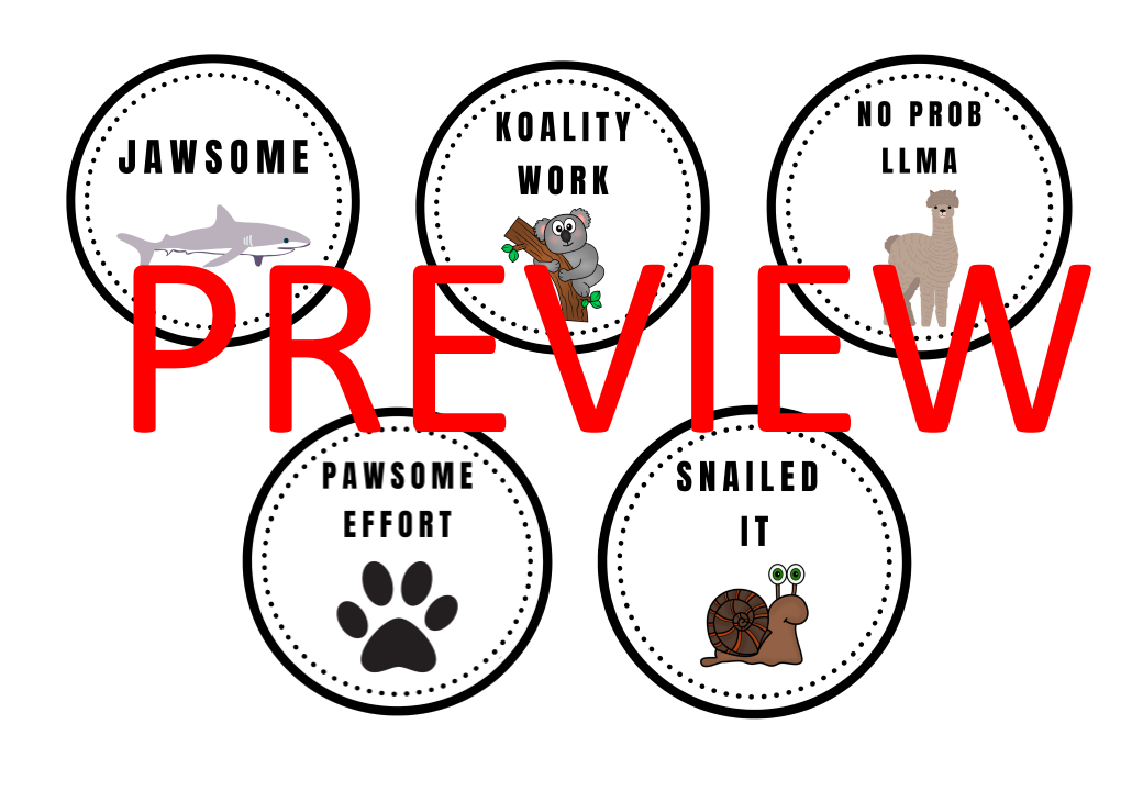 Student Affirmation Stickers Animal Theme Printable | Made By Teachers