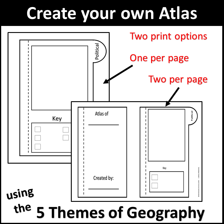 5 Themes of Geography Atlas Project - Made By Teachers