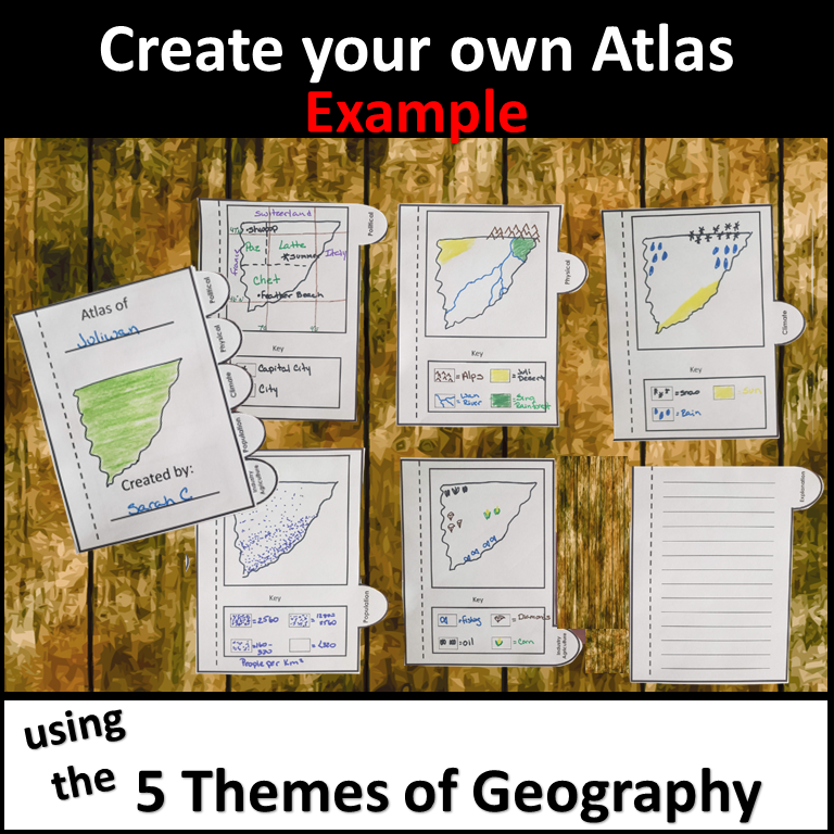 5 Themes of Geography Atlas Project - Made By Teachers