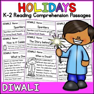 Diwali Holidays Reading Comprehension Passages K-2 - Made By Teachers