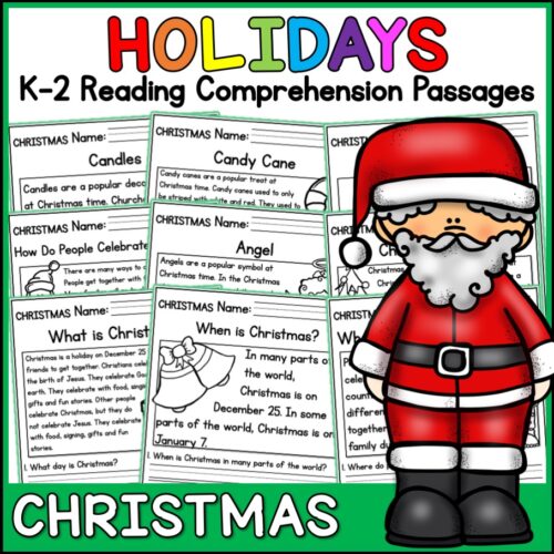 Christmas Holidays Reading Comprehension Passages K-2 | Made By Teachers