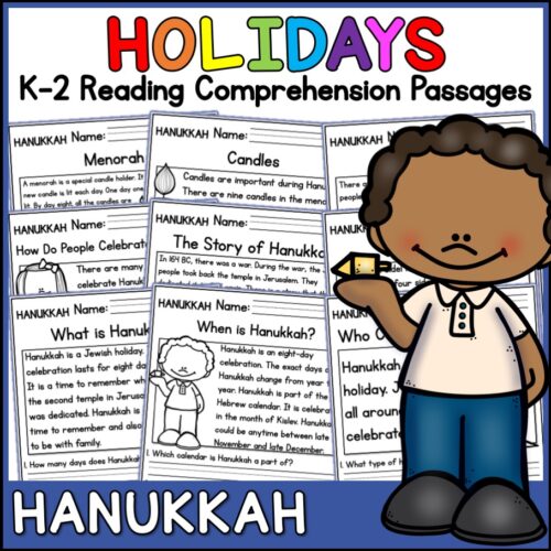 Hanukkah Holidays Reading Comprehension Passages K-2 | Made By Teachers